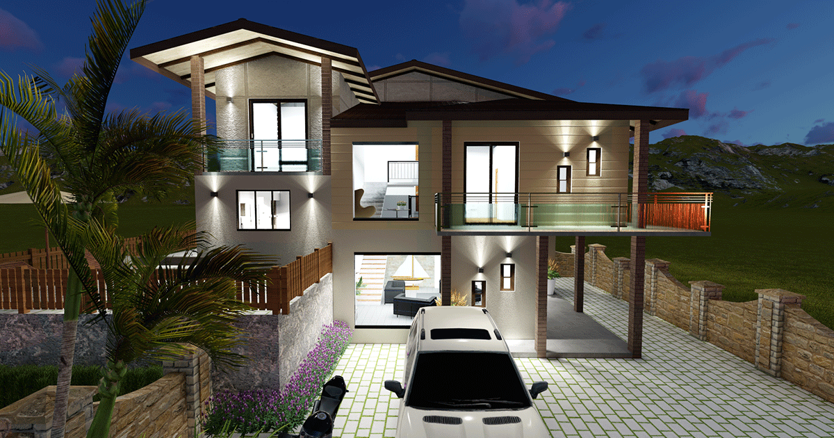 House Plans Sri Lanka | Modern Two Story House Plan | Kedella Homes